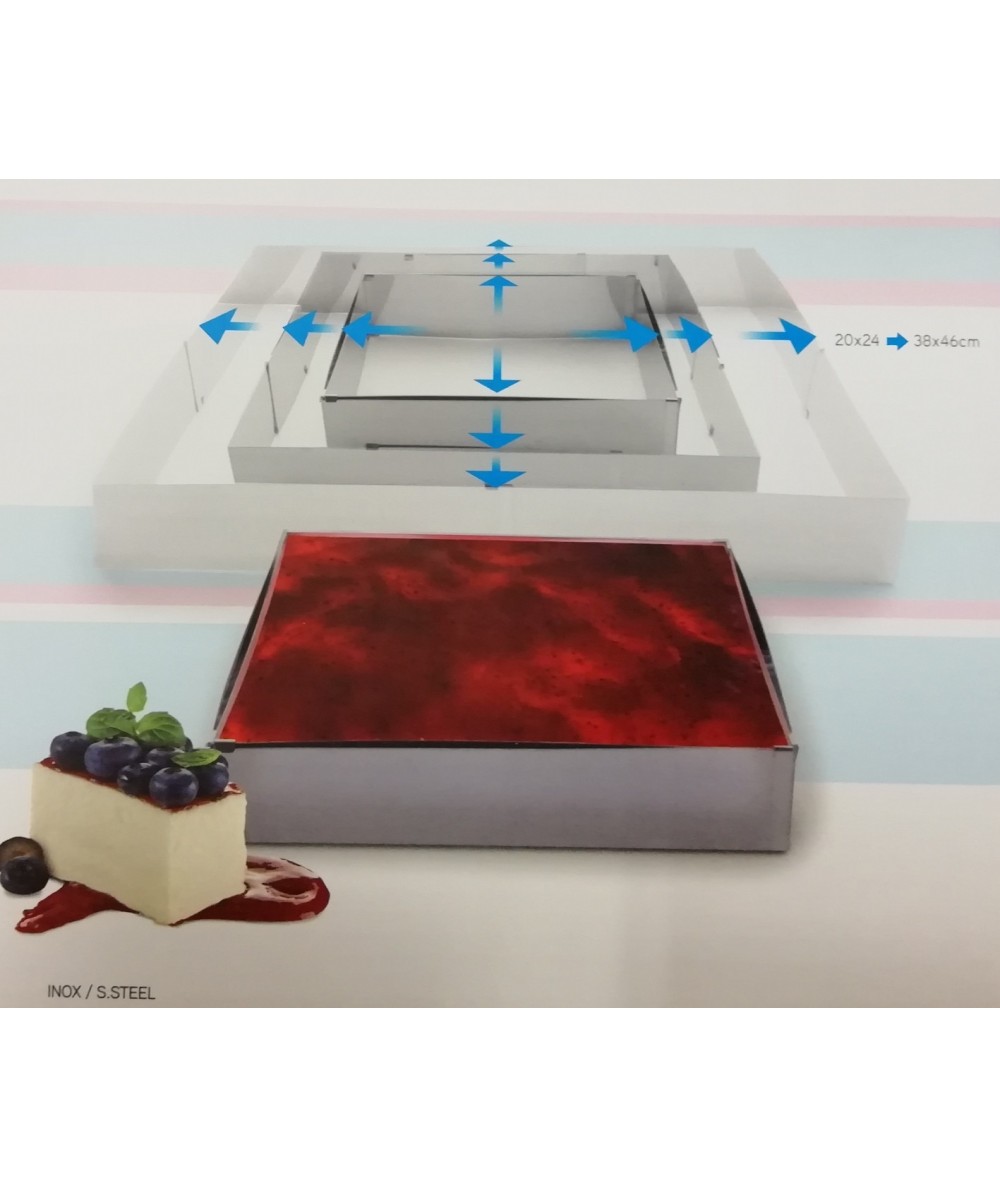 MOLDE EXTENSIBLE RECTANGULAR 20X24CM IBILI 790600